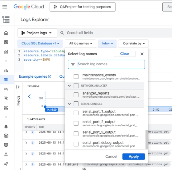 Google Cloud SQL Audit Log: Überwachen, Analysieren und Sichern Sie ...